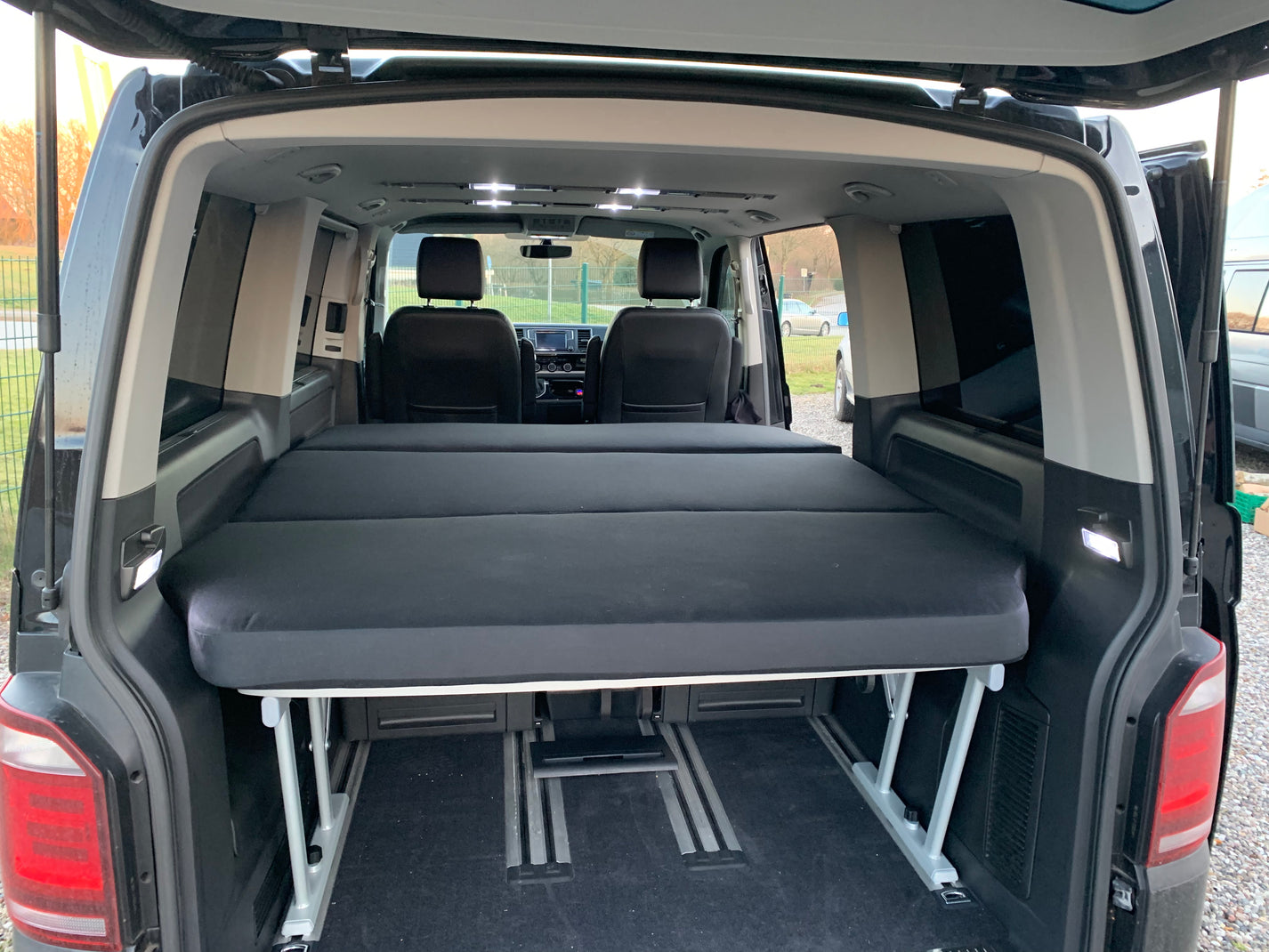 VW T5, T6 Klapp Matratze Schlafunterlage Multiflexboard Bett 185 x 148 – Bris Strandkorb Shop